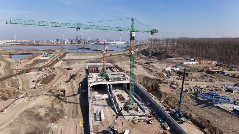 Oosterweel: left bank entrance to new Scheldt tunnel is ready ...