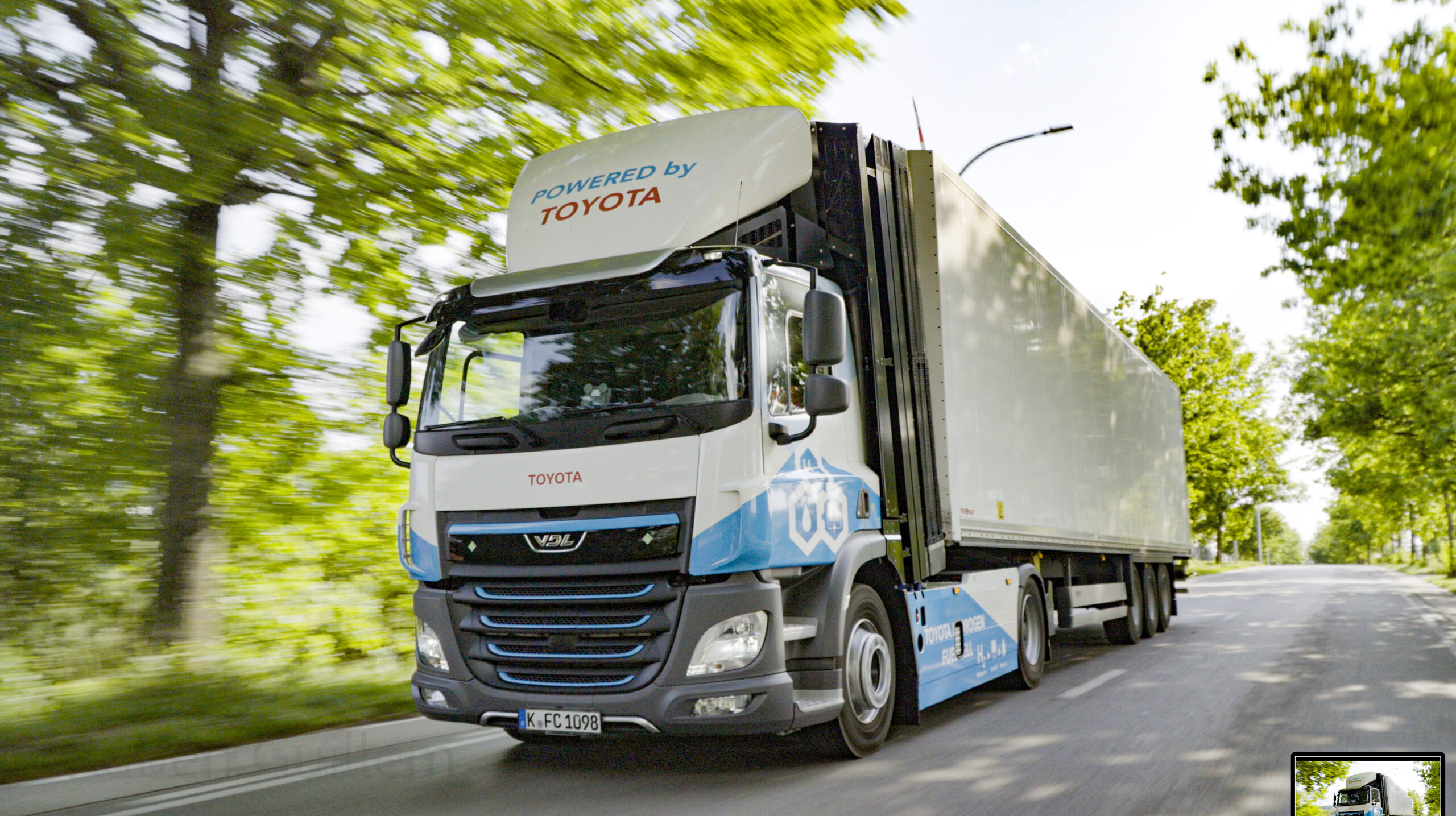 Toyota rolls out five VDL fuel cell trucks for its European logistics ...